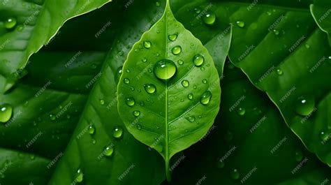 Premium Photo Co2 Reducing Icon On Green Leaf With Water Droplet For