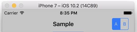 Ios Positioning A Uisegmentedcontrol In A Button Bar Stack Overflow