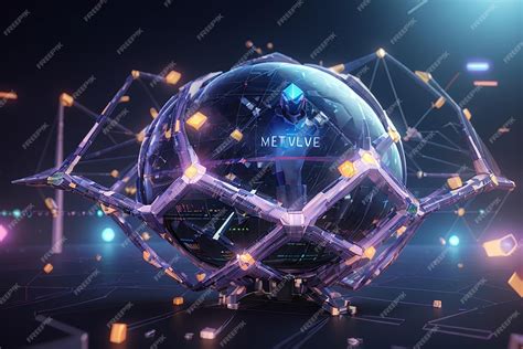 메타버스 기술 미래 개념 Vr 가상 디지털 현실 사이버 메타버스 시 ⁇ 레이션 혁신 연결 글로벌 블록체인 경험 네트워크 미래 3d 렌더링 프리미엄 사진