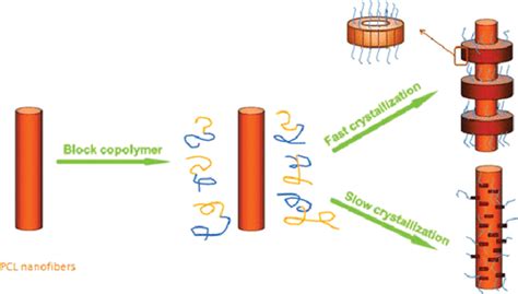 Crystalline Block Copolymer Decorated Hierarchically Ordered Polymer Nanofibers Macromolecules