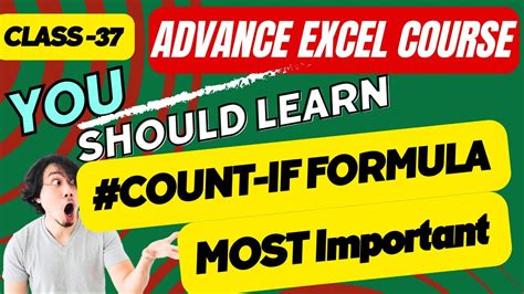 Ms Excel Beginner To Advance Episode 37 Countif Formula Countif