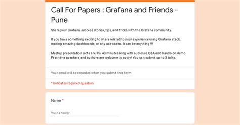 Call For Papers Grafana X Docker X Cncf Meetup Pune 26th August