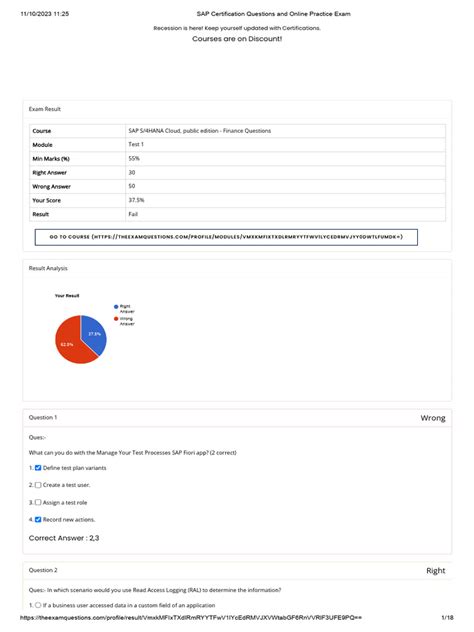 Sap Certification Questions And Online Practice Exam Pdf Cloud