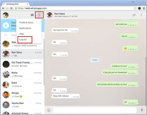 How To Log Out Of Whatsapp Foohoney
