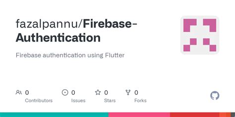 Github Fazalpannufirebase Authentication Firebase Authentication Using Flutter