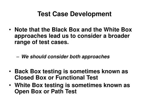 ppt test case development powerpoint presentation free download id