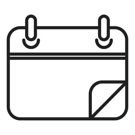 Calendar Icon Outline Vector Computer Interface 16161227 Vector Art At