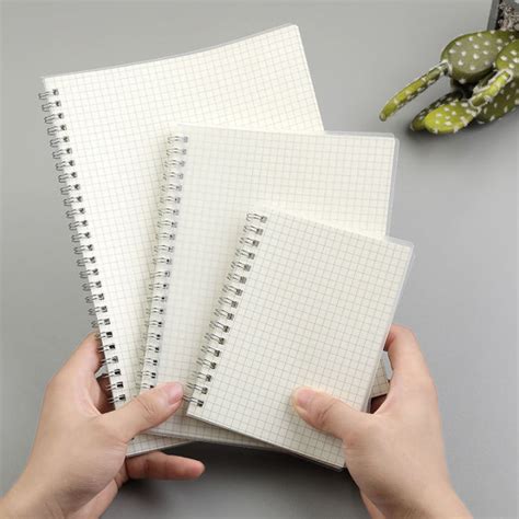 A B Coil Notebook Grid Blank Line Dot Loose Leaf Coil Notebook Cute Hand Ledger College