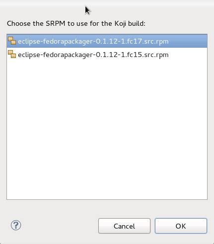 Fedora Packager For Eclipse User Guide Fedora Project Wiki