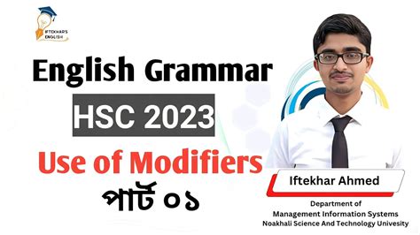 Modifiers Hsc English Use Of Modifiers Youtube