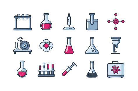 Chemistry Experiment Vector Graphics Illustration Eps Source File