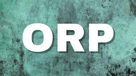 Importance Of Oxidation Reduction Potential Orp Mhi