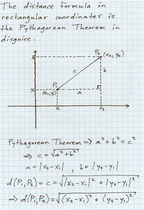 The Distance Formula Unveiling The Pythagorean Theorem In Rectangular