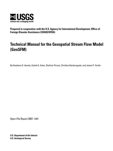 Technical Manual For The Geospatial Stream Flow Model Pdf Geographic Information System River
