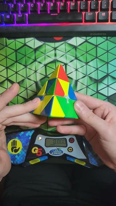 Pyraminx Solve Of The Day 3 14 1 90 Rubikscube Pyraminx Cubing Puzzle Shorts Youtube