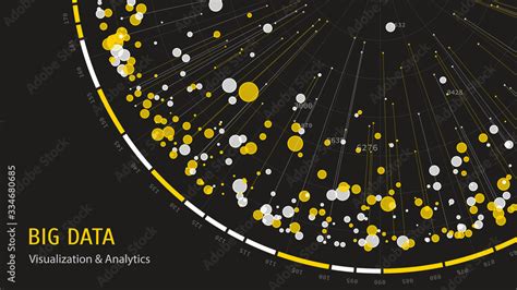 Big Data Visual Representation Abstract Data Radial Plot Complex Big
