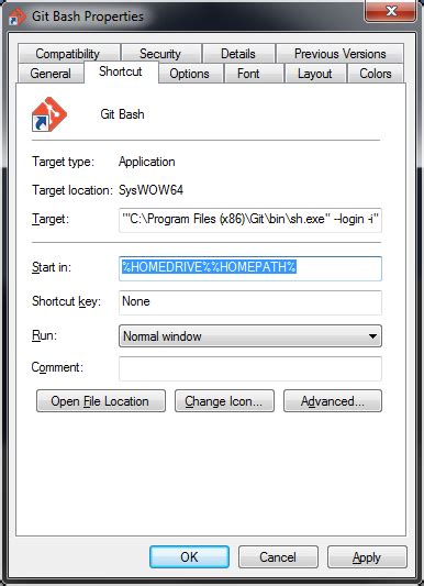 Como Configurar A Localização Do Diretório De Trabalho No Git Stack