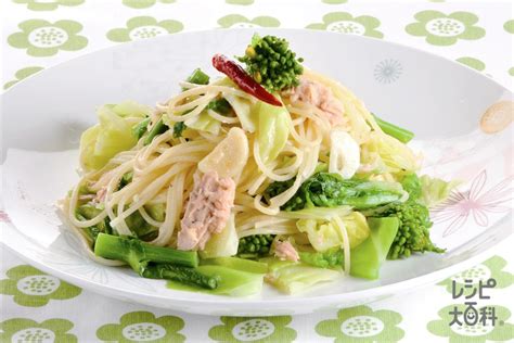 菜の花とキャベツのパスタのレシピ・作り方・献立｜レシピ大百科（レシピ・料理）｜【味の素パーク】 キャベツやスパゲッティを使った料理