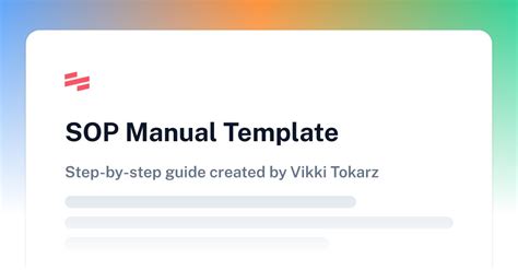 Sop Manual Template Scribe