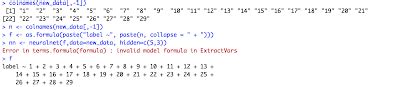 Errors When Using The Neuralnet Package In R