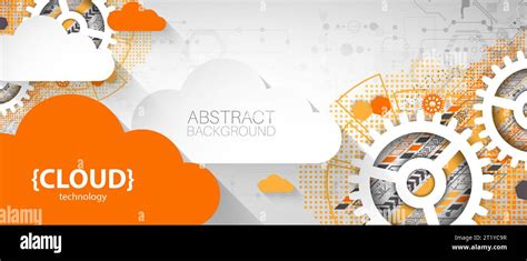 Cloud Computing Concept Abstract Technology Background Stock Vector Image Art Alamy