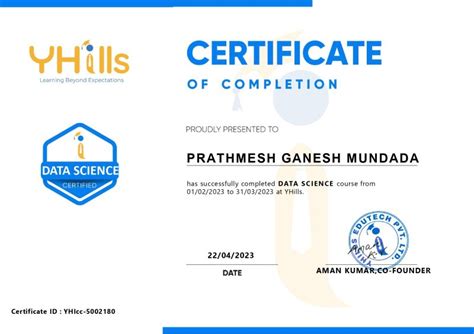 Prathmesh Mundada On Linkedin Thankyou Datascience Opportunity
