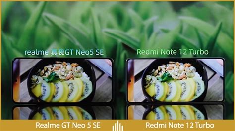 So sánh Redmi Note 12 Turbo vs Realme GT Neo 5 SE Xiaomi đuối