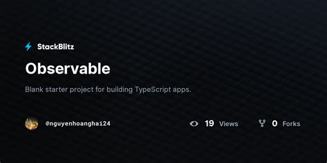 Observable Stackblitz