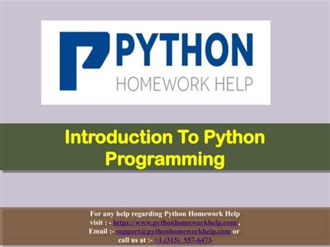Introduction To Python Programming By Python Homework Help Issuu