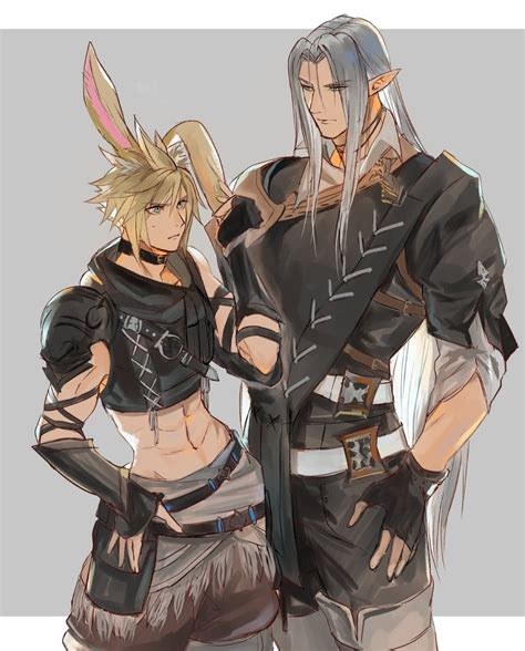 Cloud Strife And Sephiroth Final Fantasy And More Drawn By Jjn Ff Danbooru