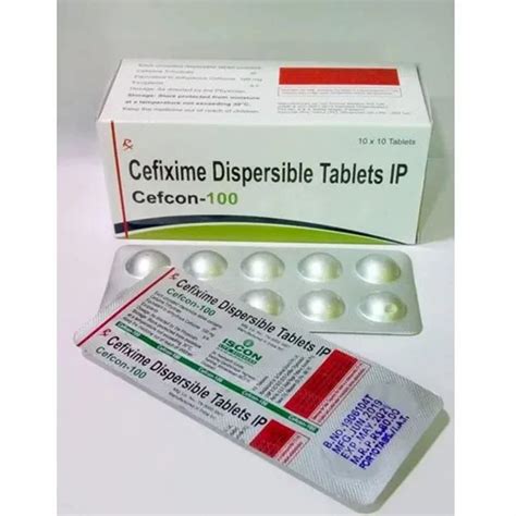 Cefixime Dispersible Tablets 100 Mg At ₹ 1000box Analgesics