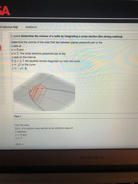 solved calculus ii q webwork 1 point determine the