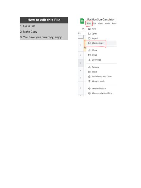 Position Size Calculator Pdf