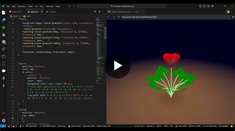 Html Css Js Animation Rose 3danimation Tanmoy Das