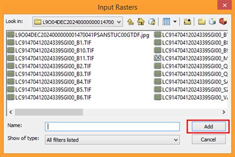 Layer Stacking Or Band Composite Of Landsat Satellite Data Using Arcgis