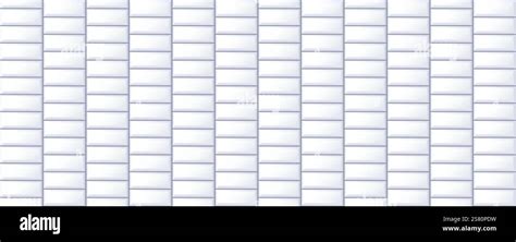 Seamless White Tile Pattern Rectangle Ceramic Tiled Texture For