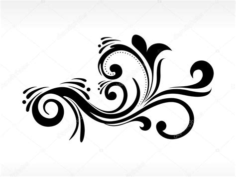 Black Filigree Pattern Illustration Stock Vector By ©alliesinteract 2517556