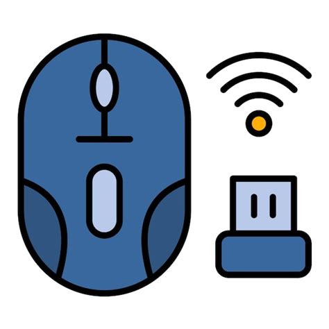 Premium Vector Computer Wireless Mouse Flat Illustration