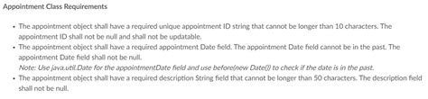 solved appointment class requirements the appointment