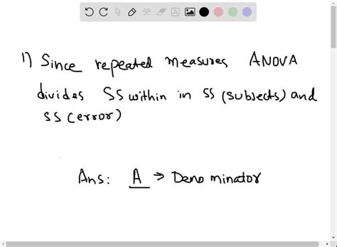 solved 1 in anova the larger the differences between group means