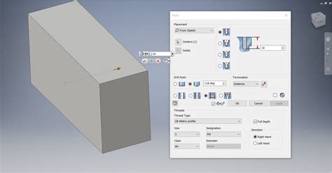 tapped hole problem autodesk community