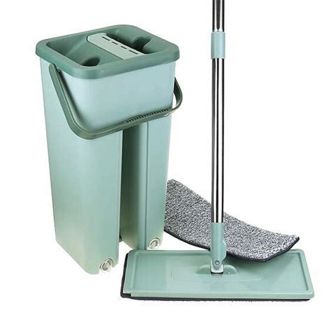 ᐉ Швабра с ведром Scratch Cleaning Mop автоматический отжим Бирюзовый ...
