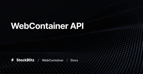 Webcontainer Api Rhypeurls
