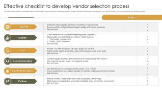 Vendor Selection Process SlideTeam