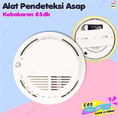 Promo Alat Deteksi Asap Api Smoke Detector Alat Pendeteksi Kebakaran White Kota Surabaya