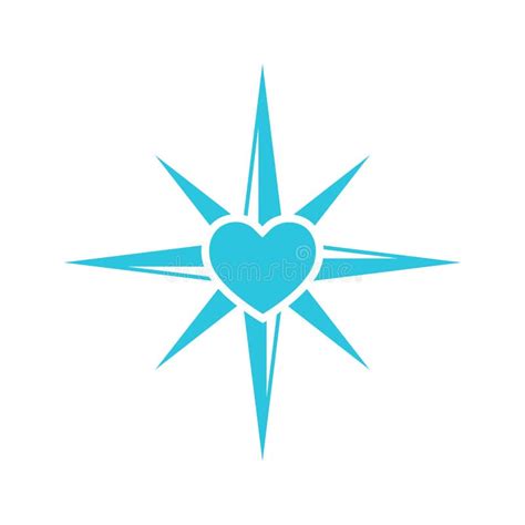 Heart Compass Stock Illustrations 2165 Heart Compass Stock