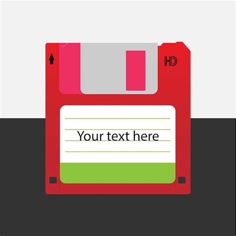 premium vector red isolated floppy disk vector illustration