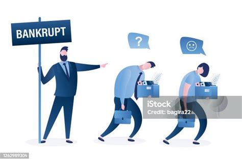 해고 된 비즈니스 사람들 해고된 사무직 근로자가 종이로 상자를 들고 있습니다 소녀에 대한 스톡 벡터 아트 및 기타 이미지 소녀 해고 경영자 Istock