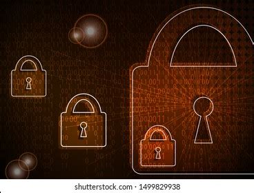 Digital Lock Guard Sign Binary Code Images Stock Photos Vectors Shutterstock