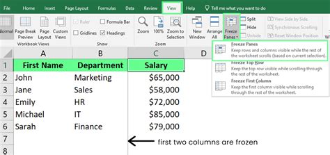 freeze panes in excel a guide to lock rows and columns datacamp